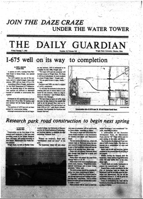 "The Guardian, October 7, 1983" by Wright State University Student Body