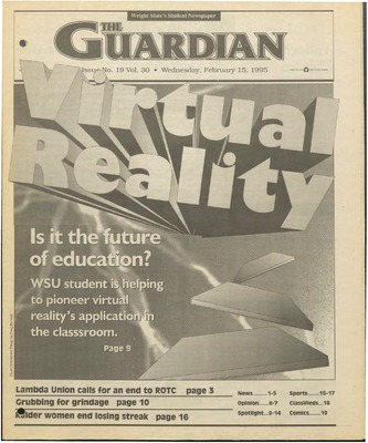 "The Guardian, February 15, 1995" by Wright State University Student Body