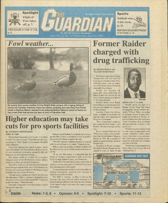 "The Guardian, April 24, 1996" by Wright State University Student Body